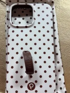 Loopy Case | Cell Phones & Accessories | Polka Dot Brown On White Phone ...